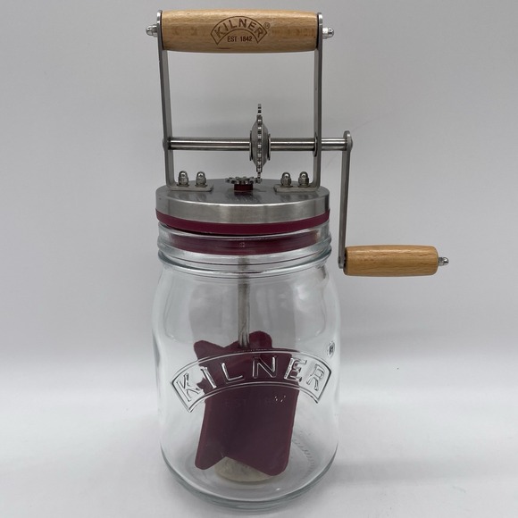 Kilner | Kitchen | Kilner Butter Churn Hand Crank Mixer One Qrt Glass ...